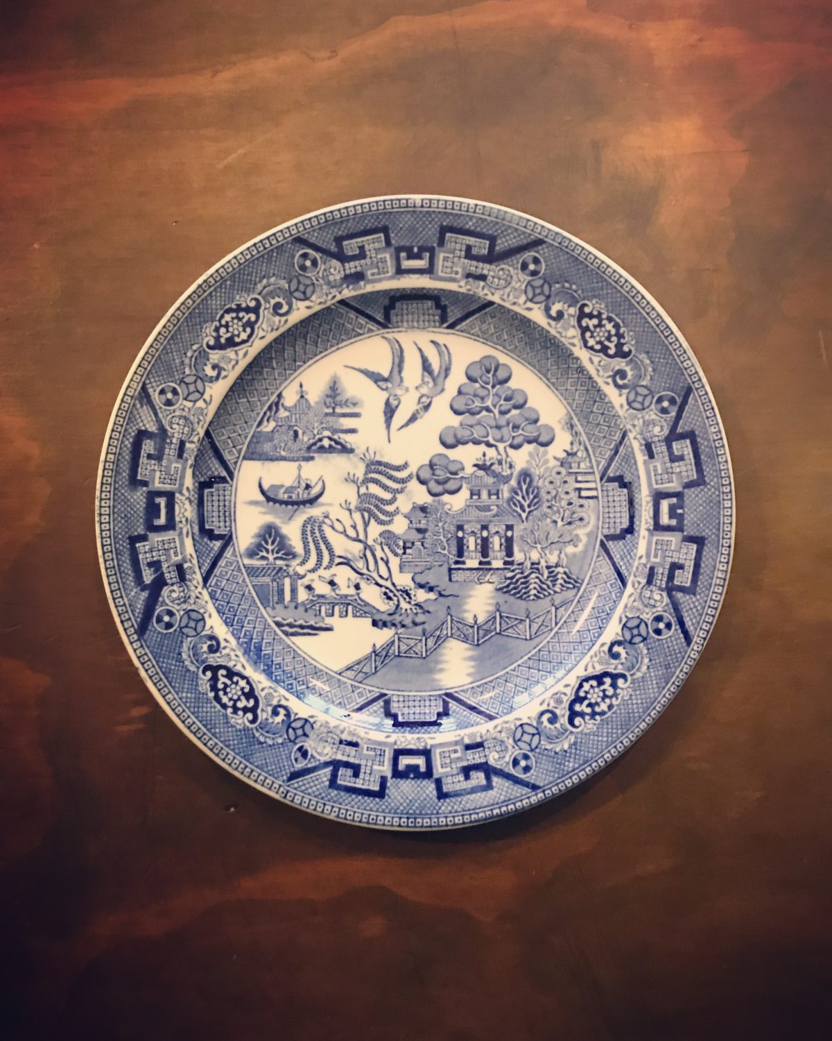 Antique Willow Pattern Dinner Plates (Medium) – Maggie Rose